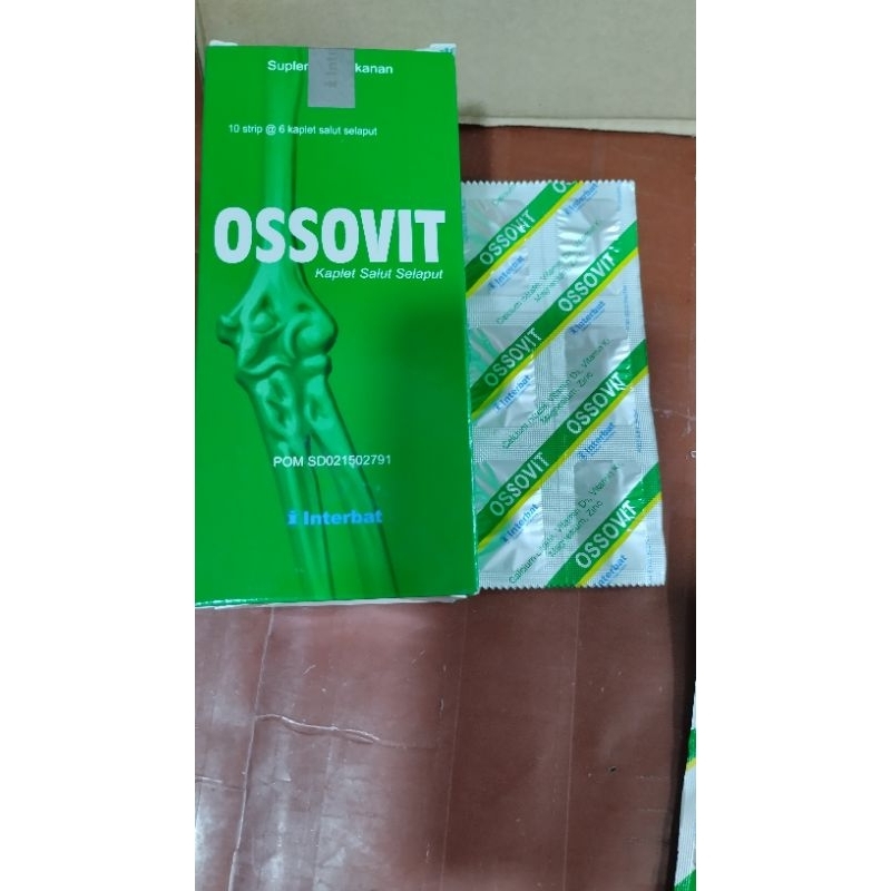 Jual Ossovit Kaplet isi 6/Suplemen Vitamin Tulang | Shopee Indonesia