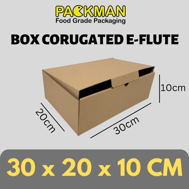 Jual KARDUS 30x20x10 cm / BOX KARTON CORUGATED DIECUT E-FLUTE / BOX ...