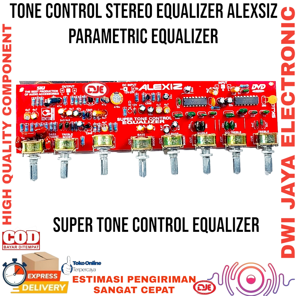 Jual Alexis Super Tone Control Stereo Plus Equaliser | Shopee Indonesia
