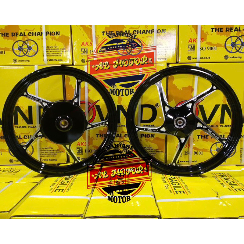 Jual VELG PELEK RACING VND AK55 MIO SPORTY / MIO SMILE UK-14x160 & 14x185 ORIGINAL VND | Shopee ...