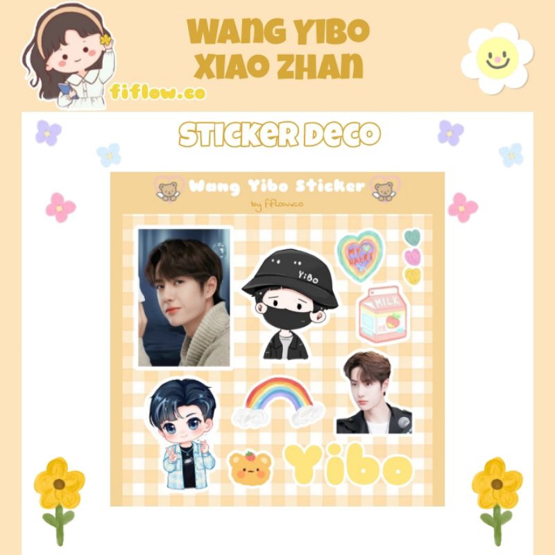 Jual Sticker Chibi Wang Yibo Aktor China The Untamed | Shopee Indonesia