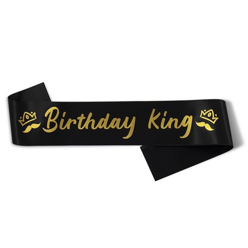 Jual Selempang Sash tulisan Birthday King // Birthday Queen // Happy ...