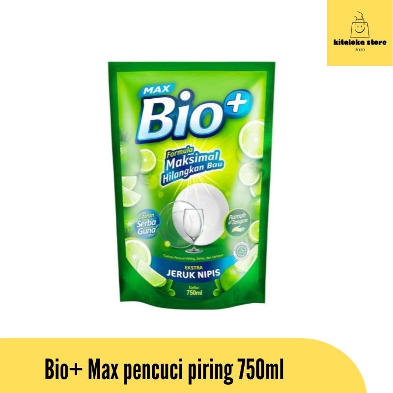 Jual bio max sabun cuci piring 750ml | Shopee Indonesia