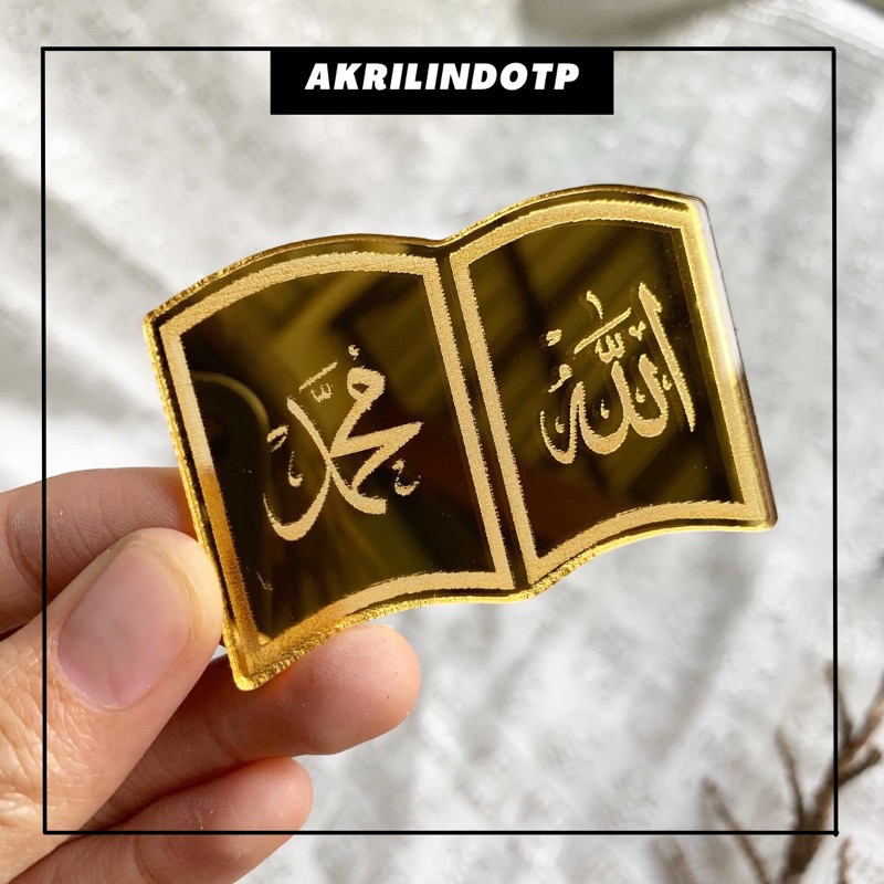 Jual Dekorasi Mahar Pernikahan Mahar Al Quran Allah Muhammad Acrylic ...