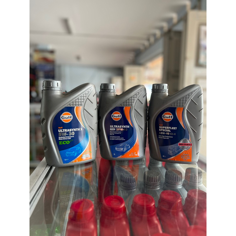 Jual Oli Gulf 10w40/ Gulf Eco 5w30/ Gulf superfleet 15w40 diesel (1L ...
