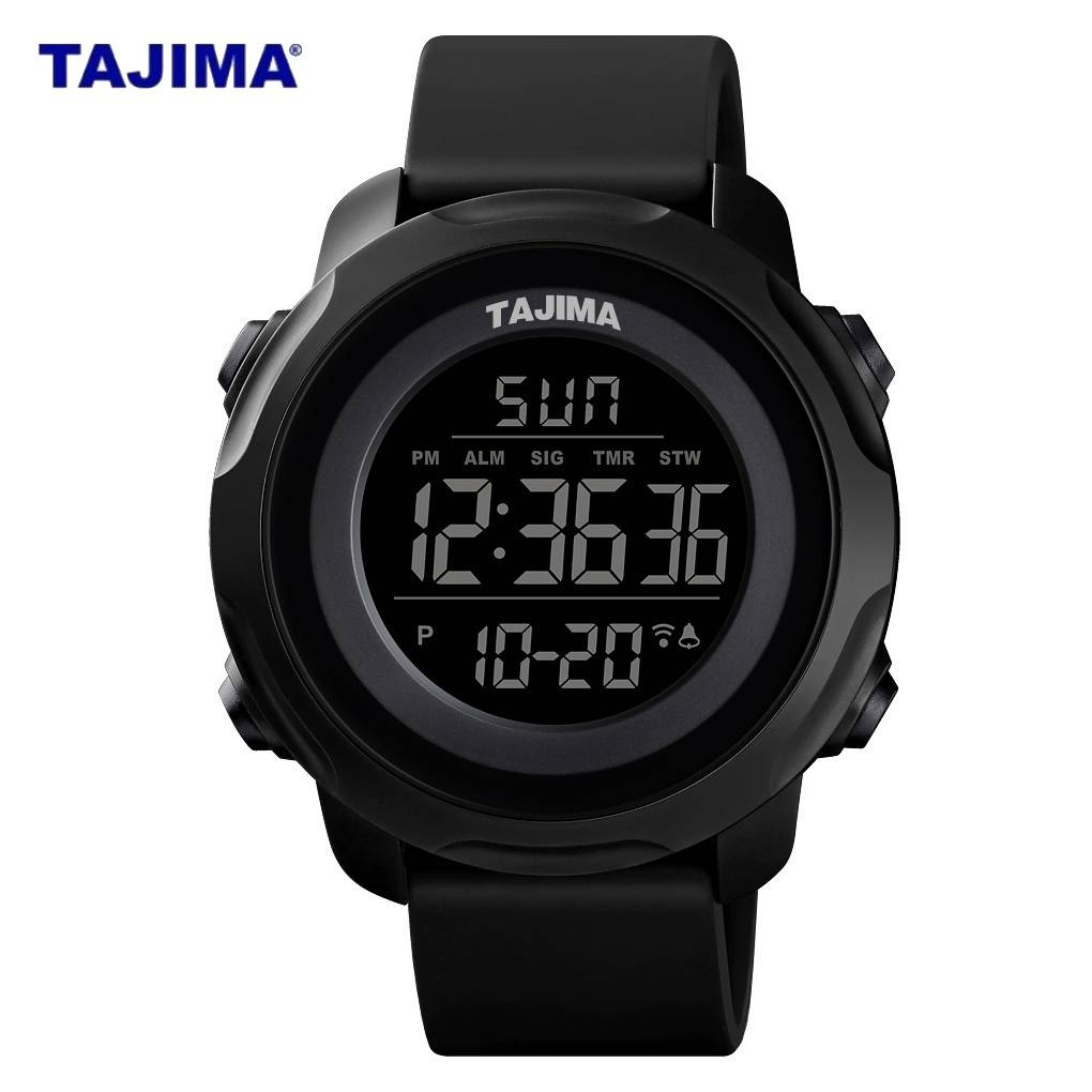 Jual TAJIMA Jam Tangan Digital Pria 9560 Hitam Tahan Air 50 Meter ...