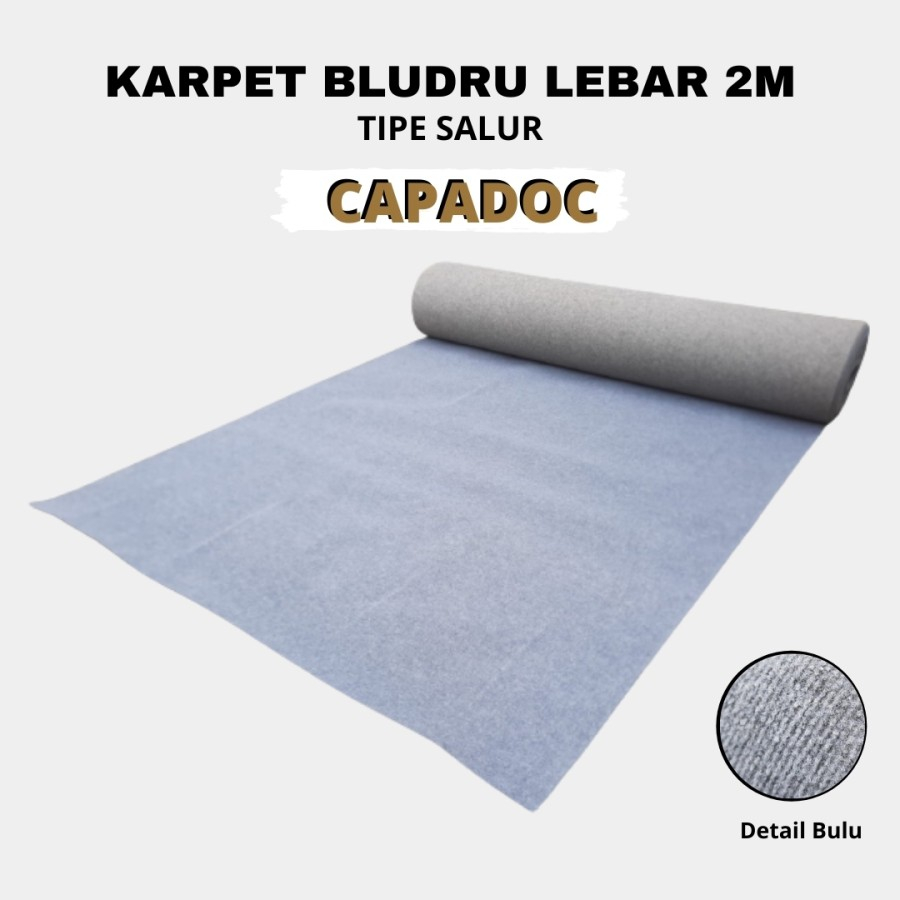 Jual Karpet Bludru 160cm & 180cm [LEBAR 2 METER] Bulu Salur CAPADOC ...