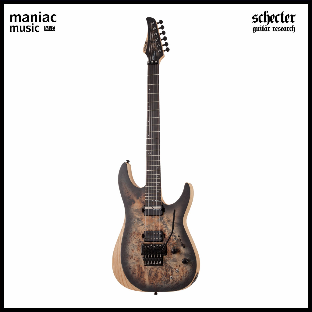 Jual Schecter Reaper 6 FR S SCB - Satin Charcoal Burst. Swamp Ash Body ...