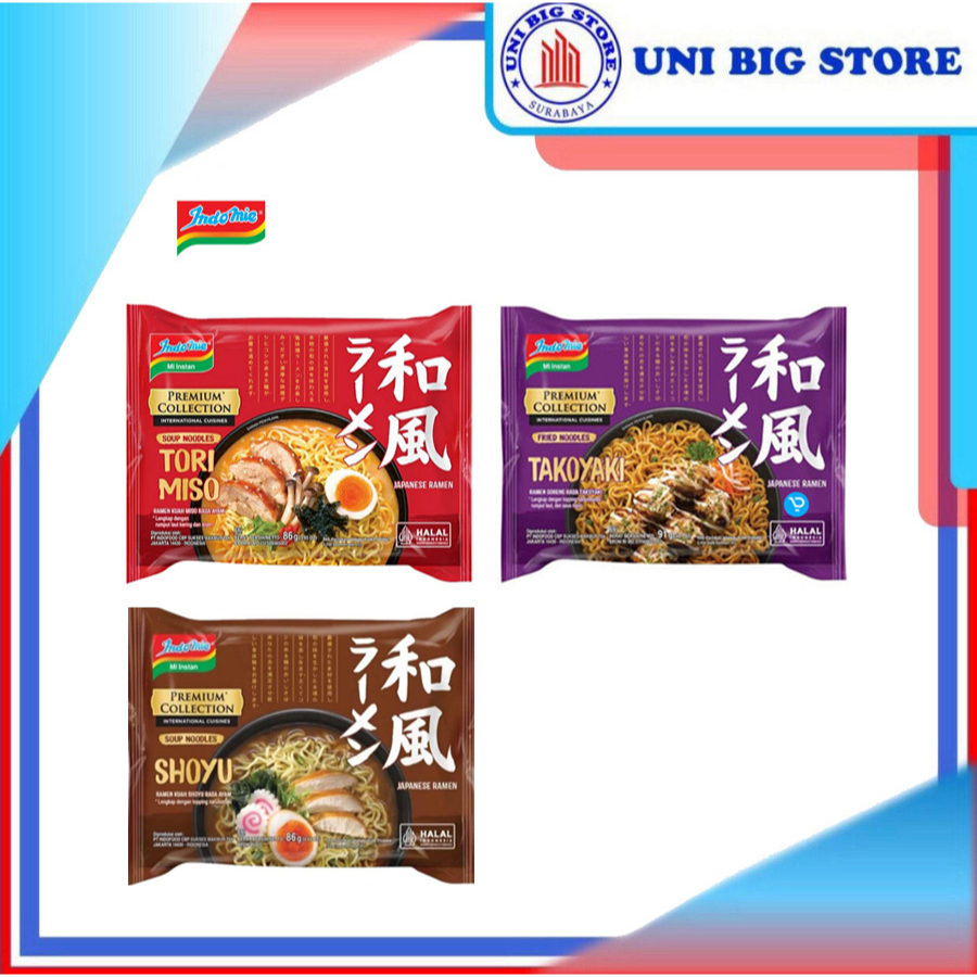 Jual Indomie Mie Japanese Ramen Tori Miso Takoyaki Shoyu Noodles 86 g ...