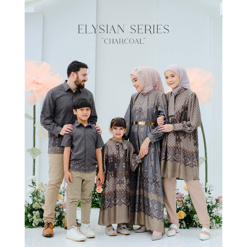 Jual Mayoutfit Elysian Set Series Charcoal | Sarimbit Lebaran Baju ...