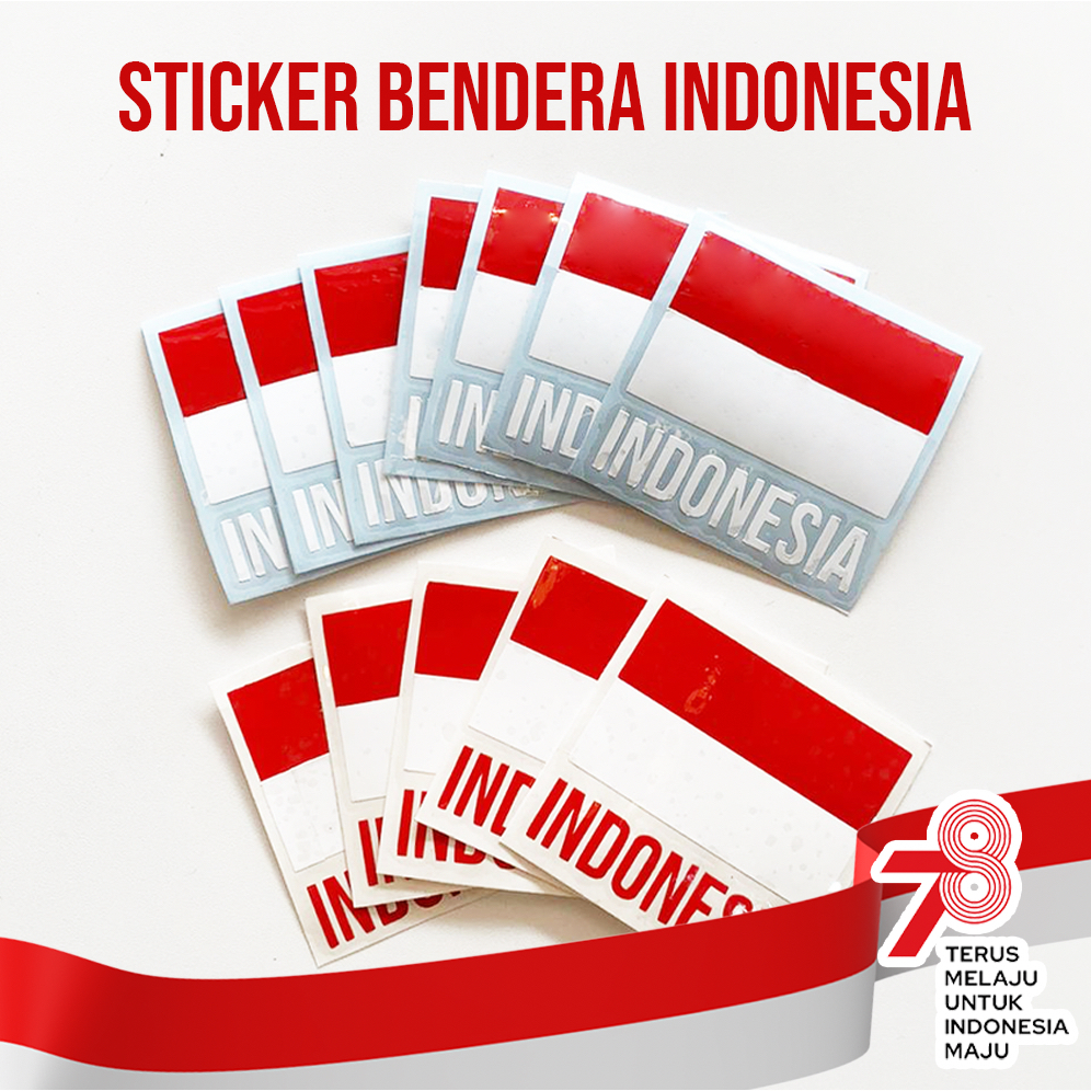 Jual STICKER Bendera Merah Putih | Cutting Reflektif Menyala Bila ...