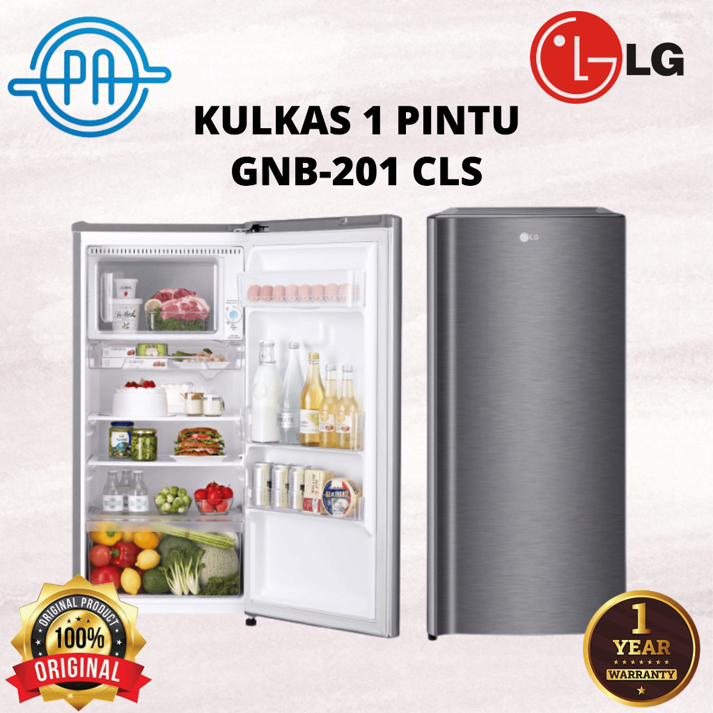 Jual KULKAS LG 1 PINTU GNB 201 CLS / GNB201 CLS GARANSI RESMI | Shopee Indonesia
