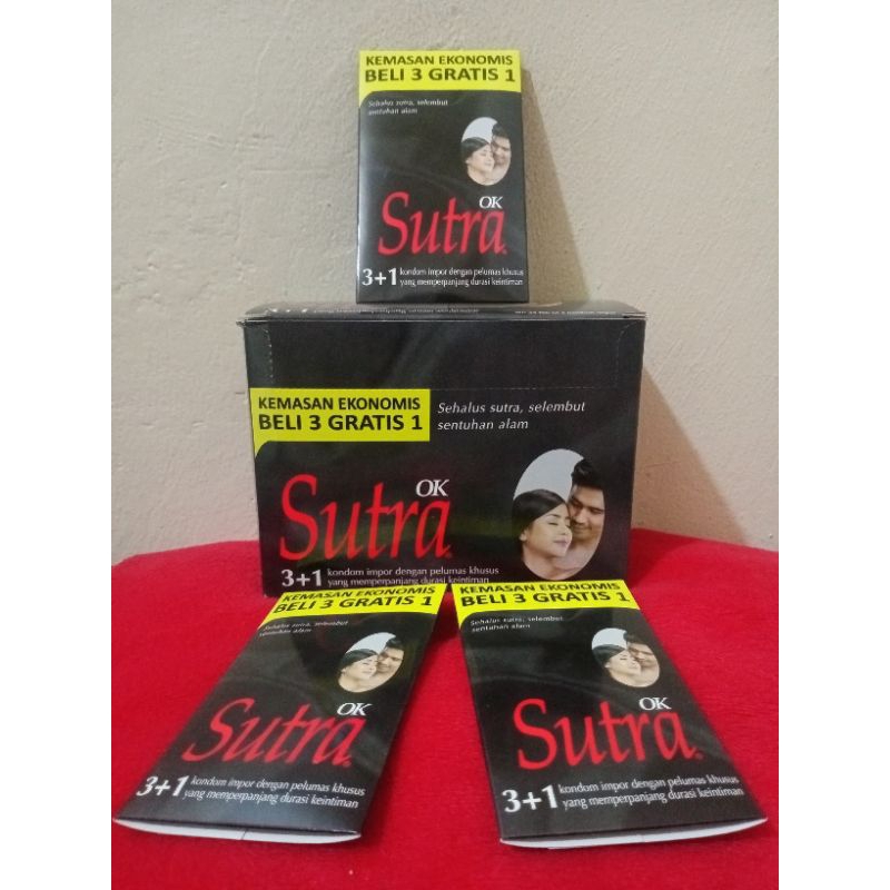 Jual Kondom Sutra OK Hitam Kemasan Ekonomis isi 3+1 pcs | Shopee Indonesia