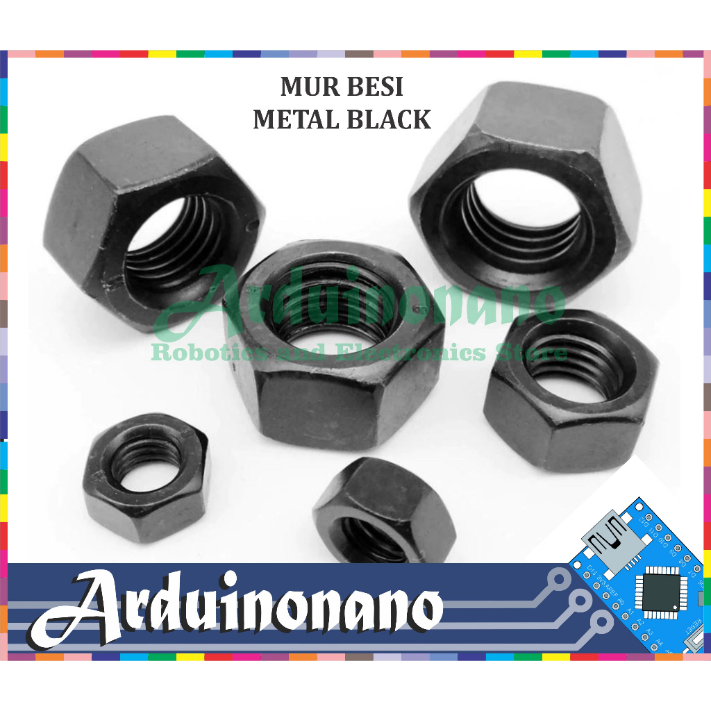 Jual Nut MUR hole 2MM 2 mm hex M2 hexagonal besi metal Color | Shopee ...
