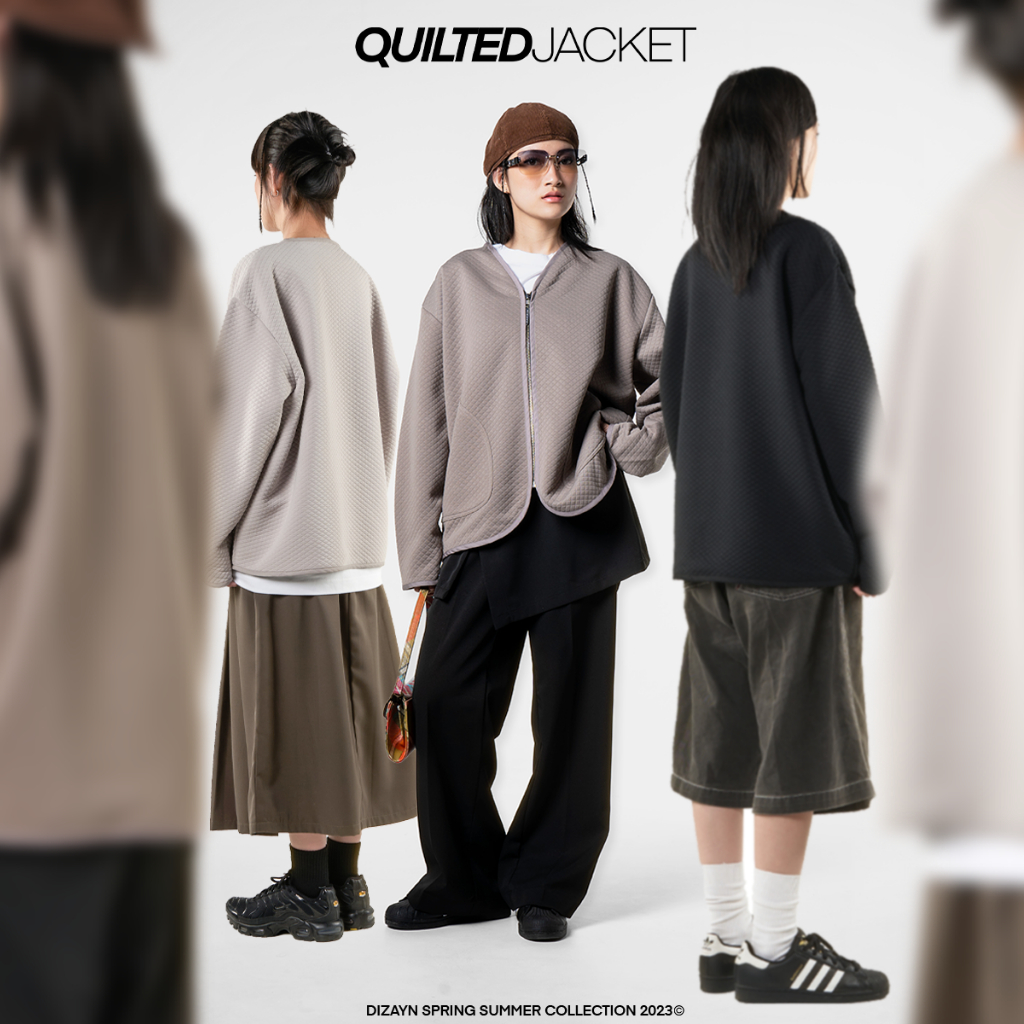 Jual Dizayn - Quilted Jacket (Unisex) | Shopee Indonesia