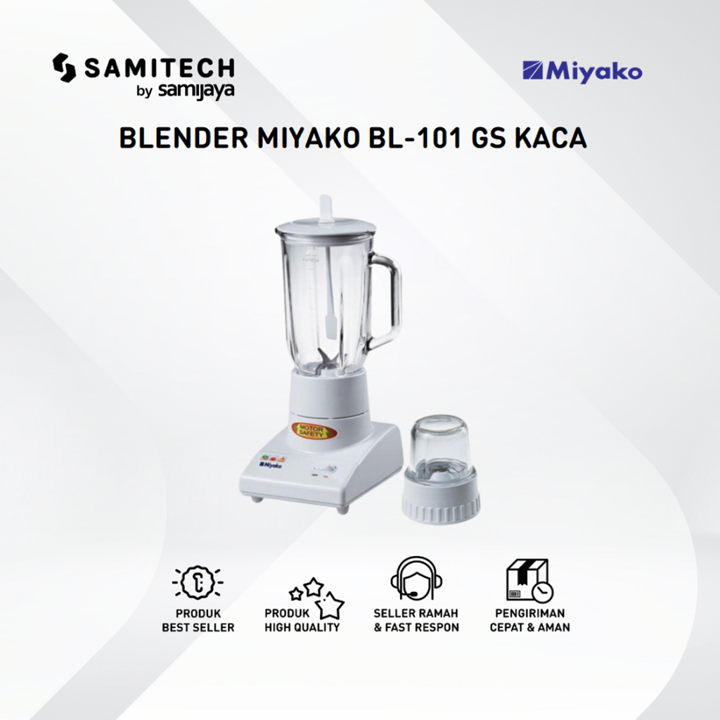 Jual BLENDER MIYAKO 2IN1 BL-101GS / BL101GS / BL 101 GS KACA KAPASITAS ...