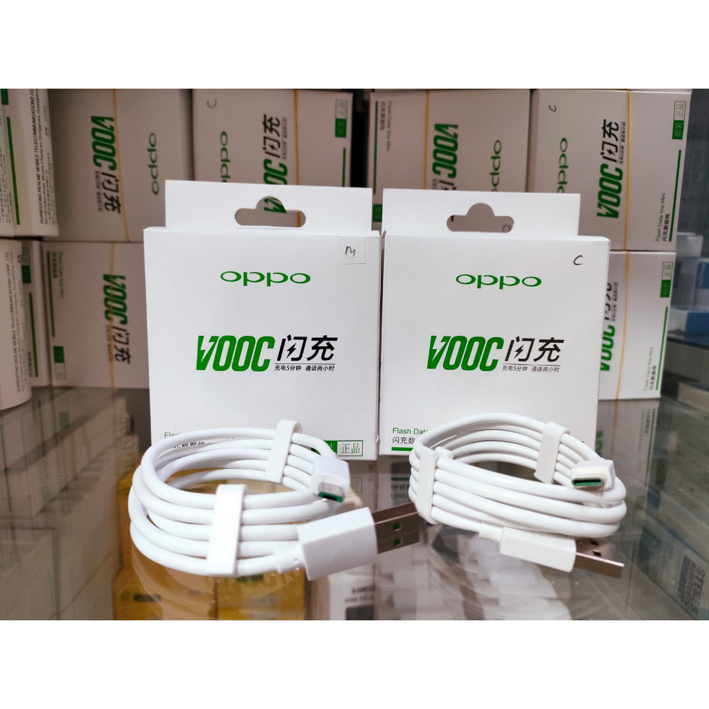 Jual Kabel Charger OPPO VOOC USB TYPE-C Kabel Data OPPO VOOC TIPE C ...