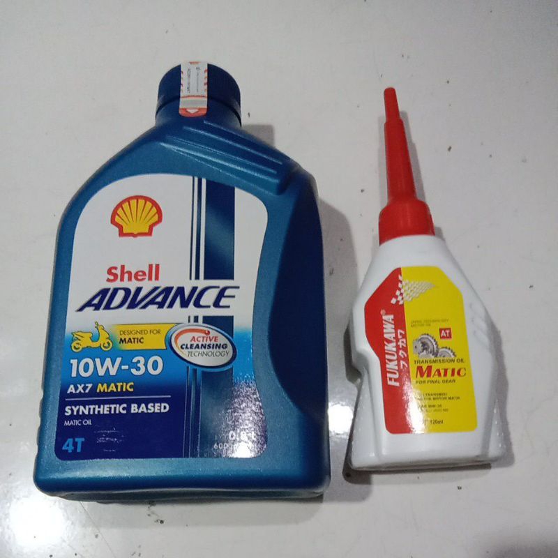Jual OLI SHELL ADVANCE MATIC 10W - 30 AX7 FULL SYINTHETIC ORIGINAL PLUS ...