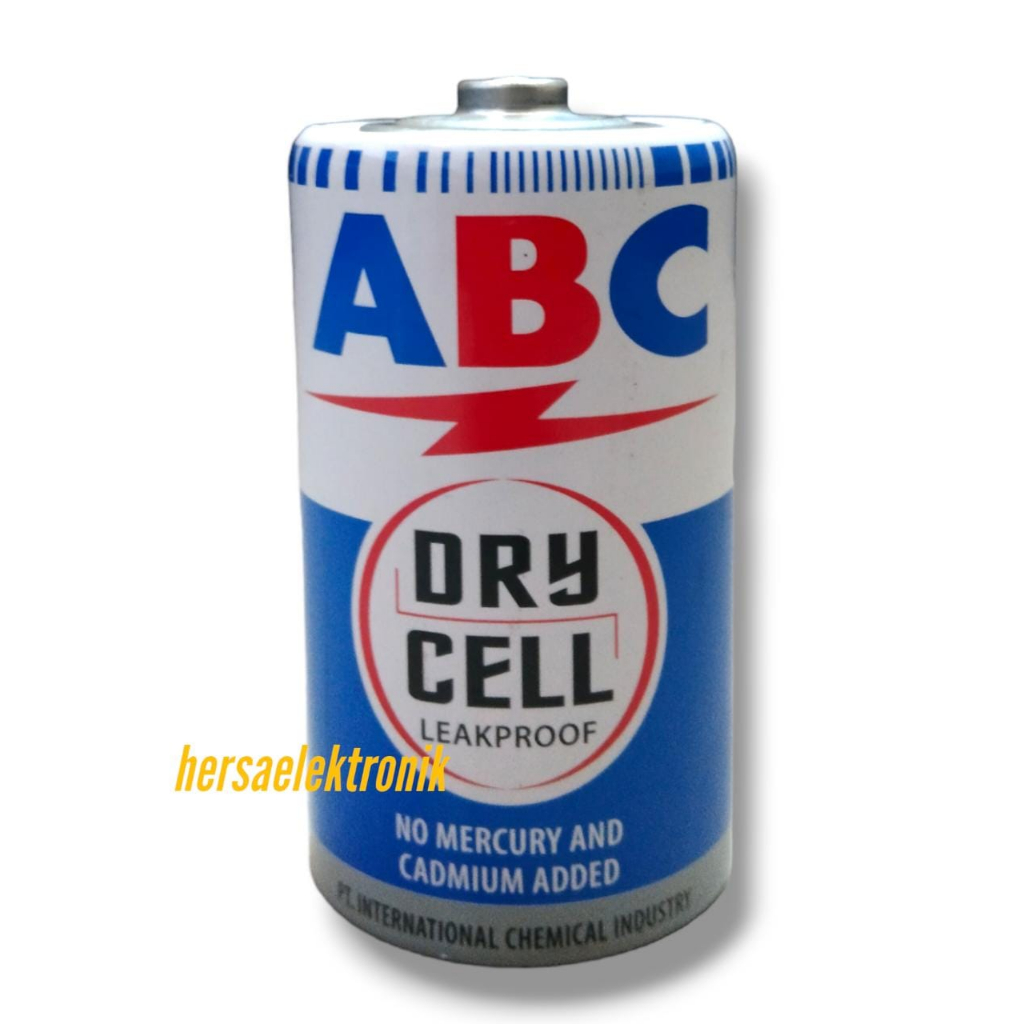 Jual baterai ABC Besar R20 1.5v Ecer isi 2 pcs | Shopee Indonesia