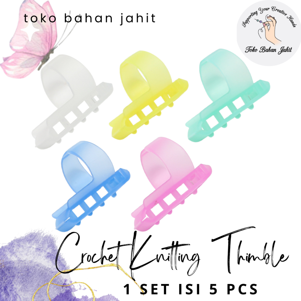 Jual Crochet Knitting Thimble | Alat Penahan Benang | Shopee Indonesia