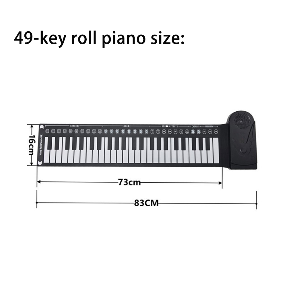 Jual Rixton 61 Keys Hand Rolled Piano with Horn Organ Elektronik Lipat ...