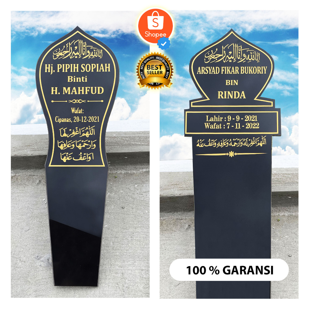 Jual Batu nisan Granit Model Padung / Patok / Tancap | Shopee Indonesia