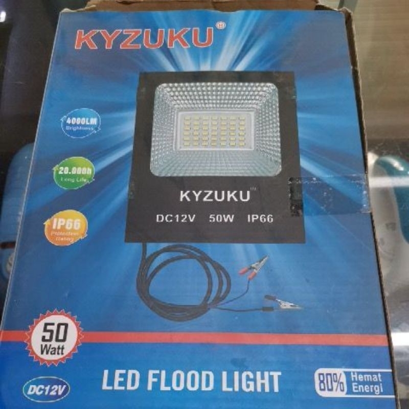 Jual KYZUKU led flood light 50 watt, DC 12 volt | Shopee Indonesia