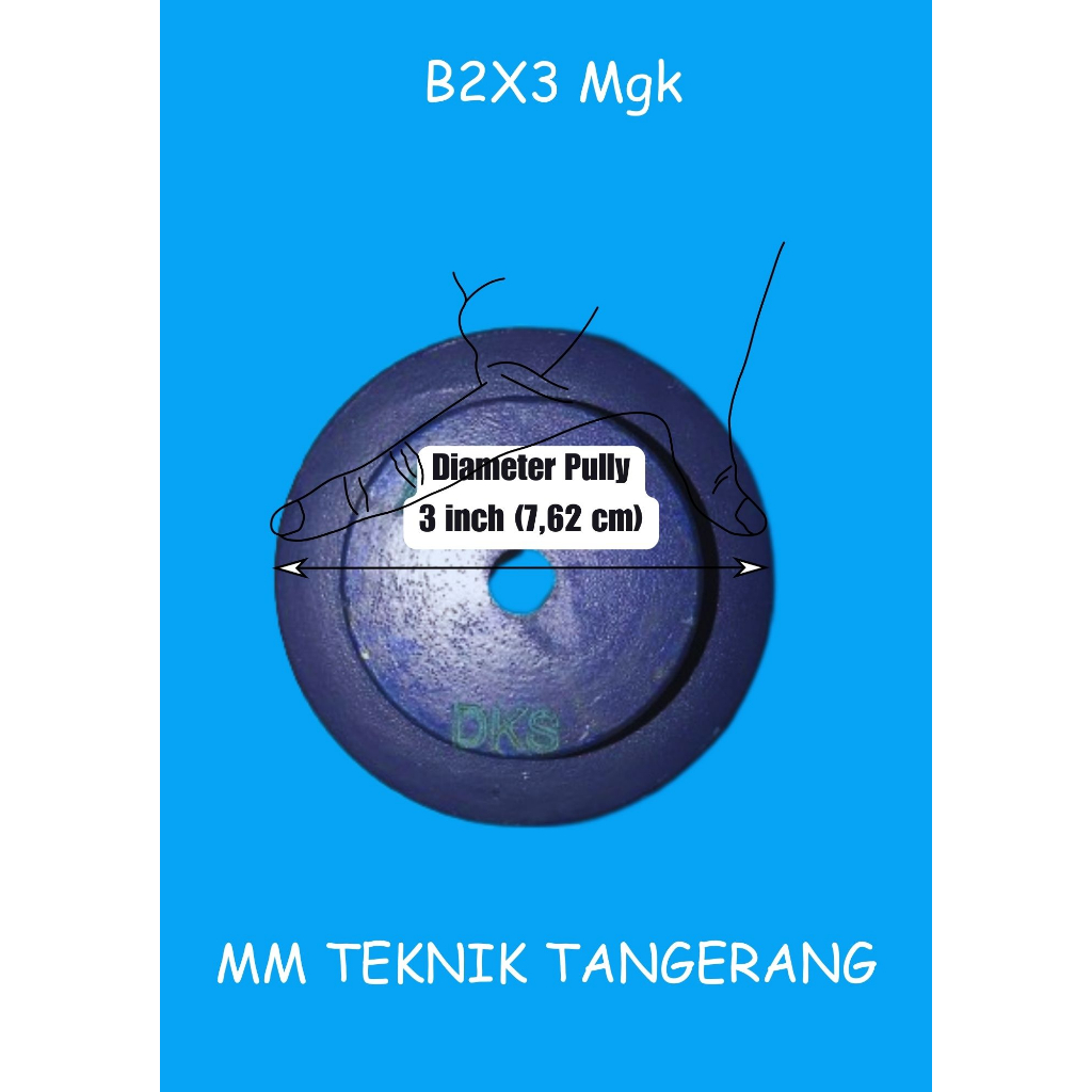 Jual Pully C2 x 3" Mangkok Besi Ancuran Poli C2 x 3 inchi Pulley Cor besi Anc 3 inch C2x3" C2x3 ...
