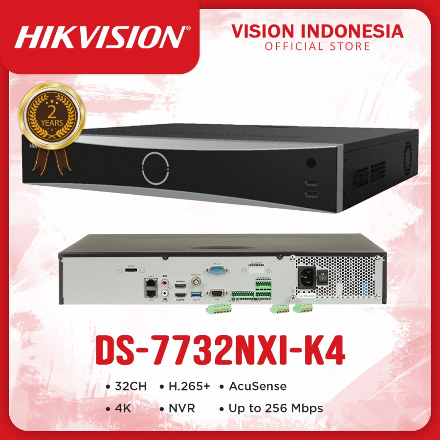 Jual HIKVISION DS-7732NXI-K4 NVR 32CH Series AcuSense 4K NVR | Shopee ...