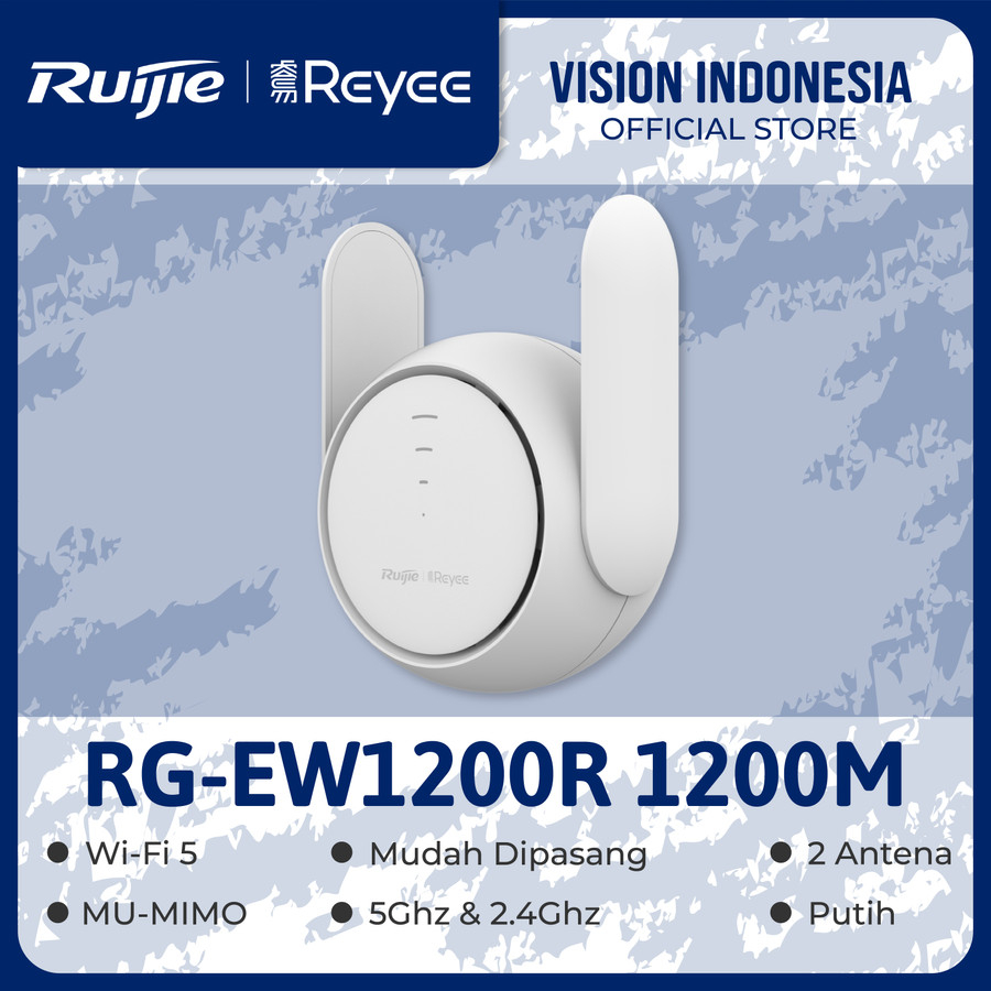 Jual Ruijie RG-EW1200R 1200M Dual-band Mesh Wi-fi Extender Reyee ...