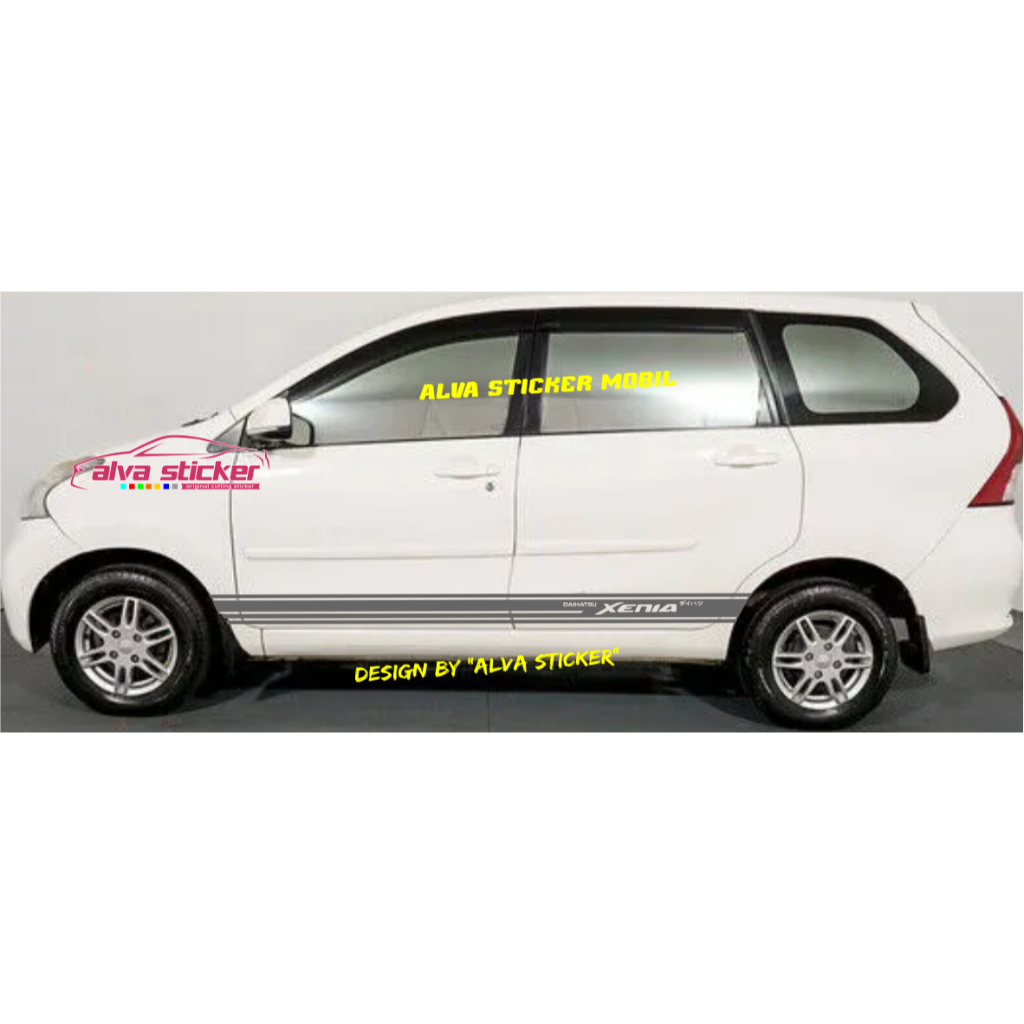 Jual sticker xenia stiker xenia deluxe list stripe stiker mobil ...