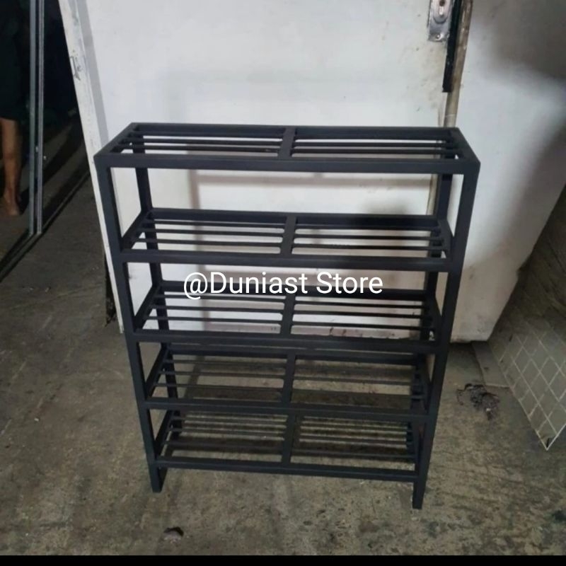 Jual Rak Besi Sepatu, Rak Besi Sendal Kuat Ukuran 60cm x 25cm x 90cm Garansi 2 Tahun | Shopee ...