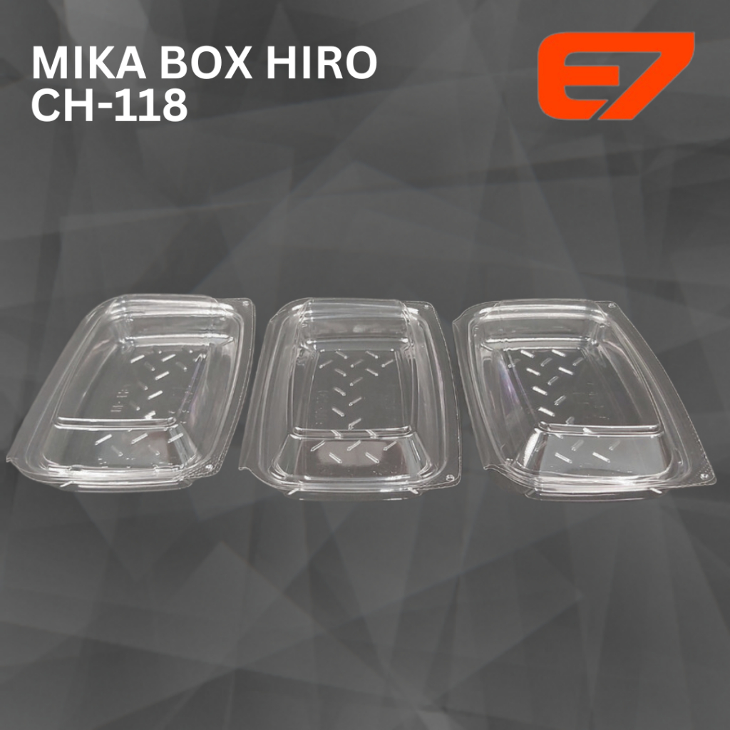 Jual Mika Box Tray Hiro Ch-118 Mika Lunch Box Cake Kue Tart Kotak Plastik | Shopee Indonesia