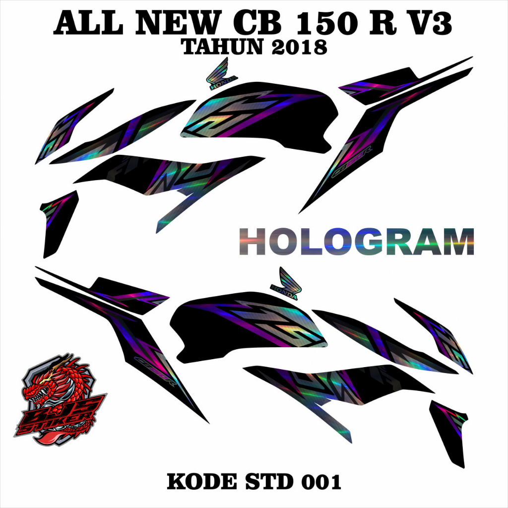 Jual [COD] Stiker Sticker Striping hologram all New CB 150 r versi 3 ...
