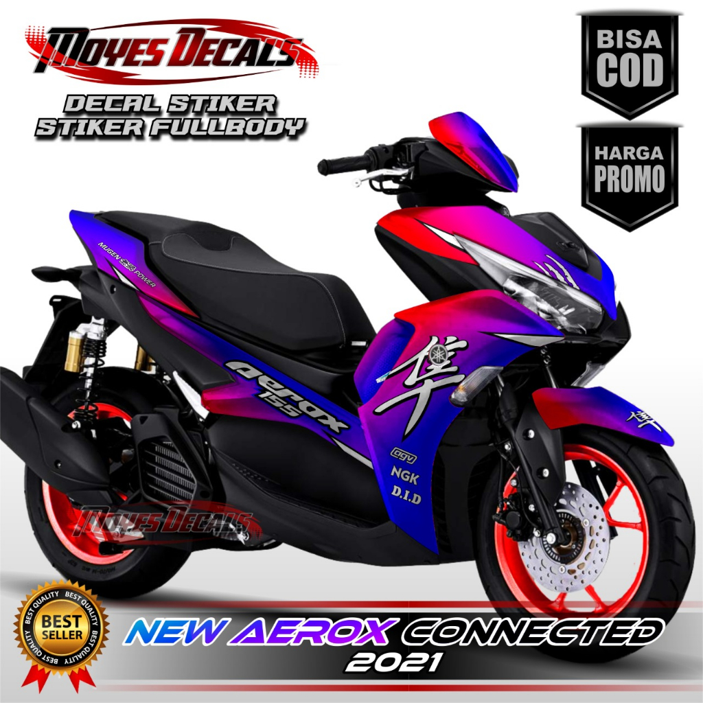Jual Decal Stiker Aerox 155 new - Stiker Aerox new155 Motif Bunglon ...