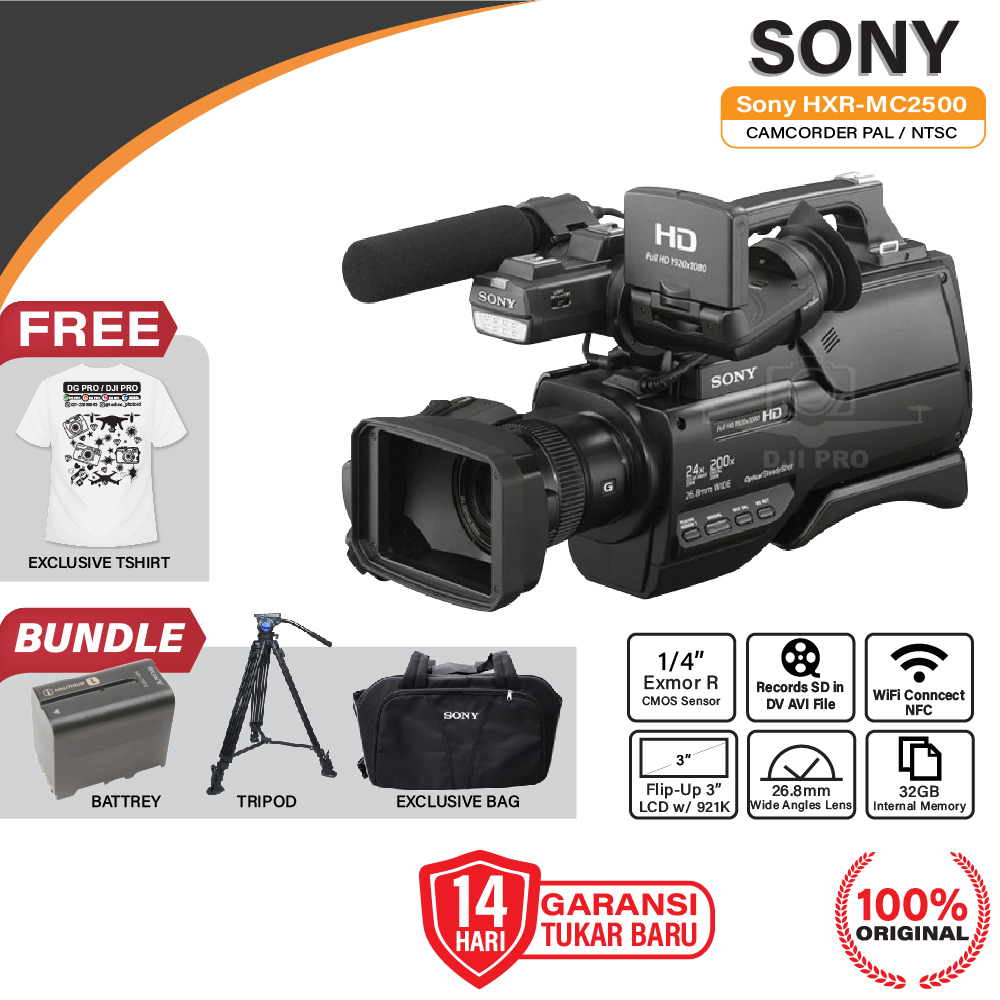 Jual Sony HXR-MC2500 Camcorder - Handycam Sony MC 2500 Original ...