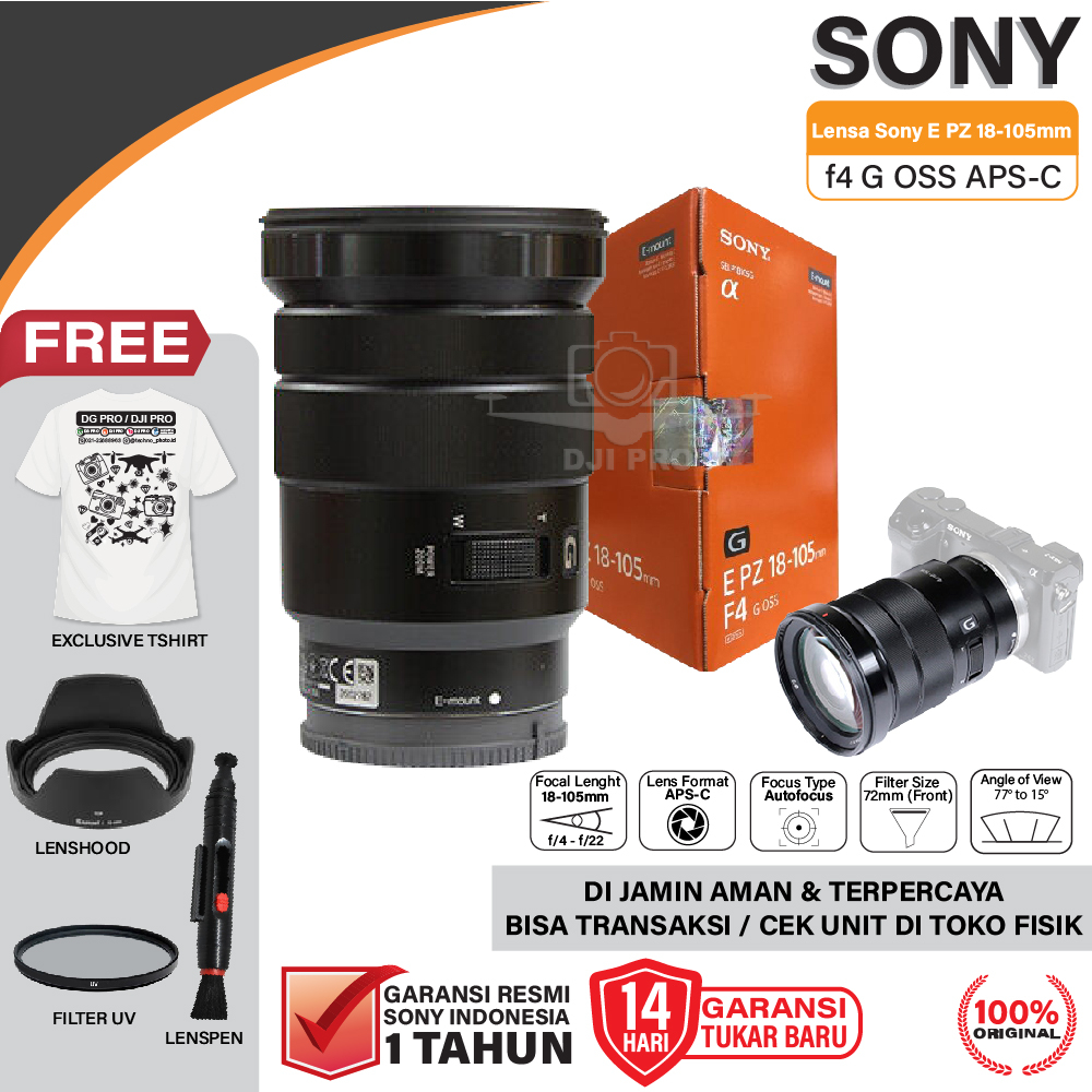 Jual Sony E 18-105mm f4 PZ G OSS Lensa Sony 18-105 mm f4 Garansi Resmi ...
