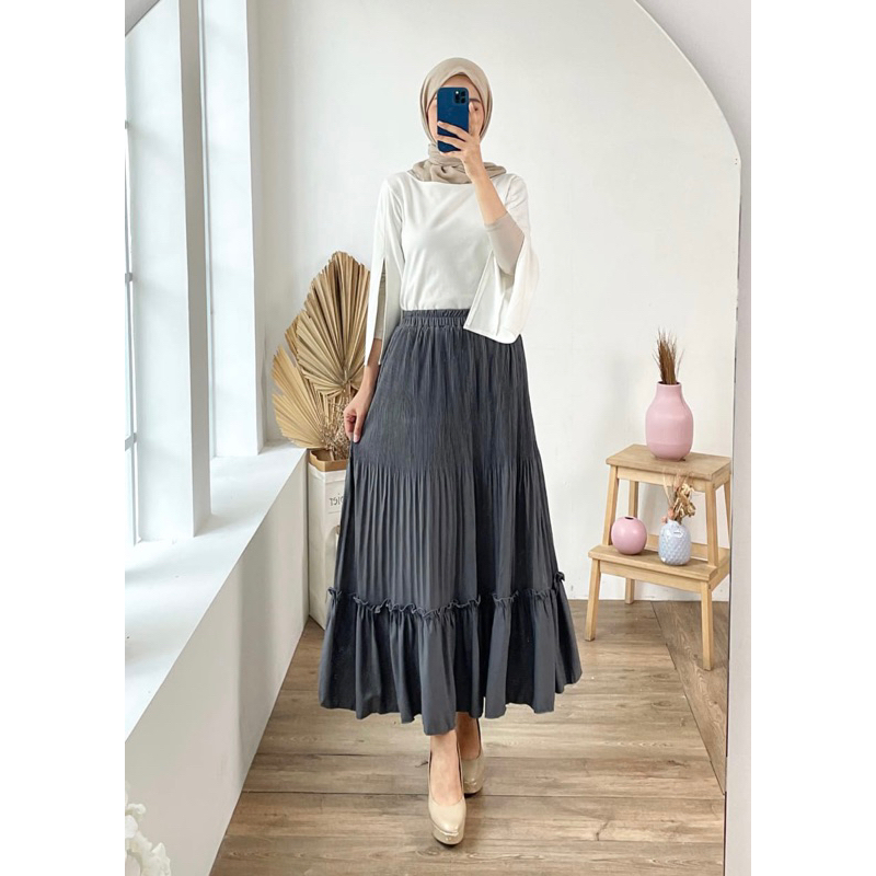 Jual ROK SUSUN CLARA ROK CANDA ROK TUTU TINGKAT ROK POLOS CANTIK KERJA ...