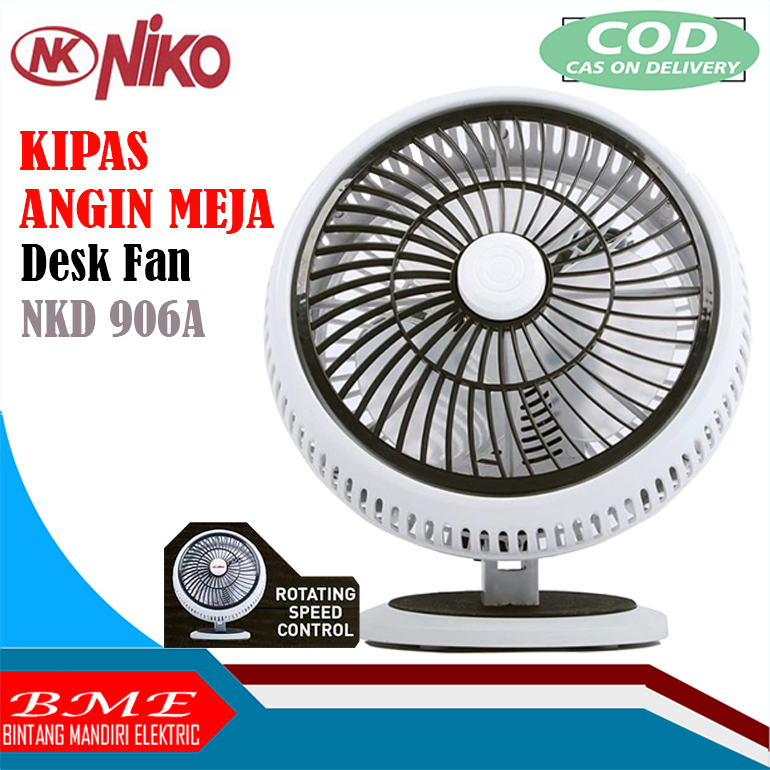 Jual Desk Fan - Kipas Angin Meja Niko 9 Inch NK-906A / NK 906 A ...
