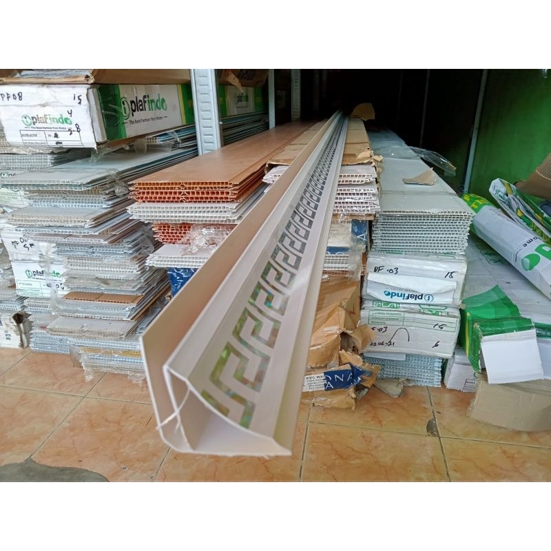 Jual List Tembok PVC List Profil PVC Motif Persase | Shopee Indonesia
