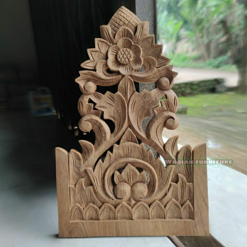 Jual Ornamen ukir soko guru joglo || Ukiran umpak soko joglo jati ...