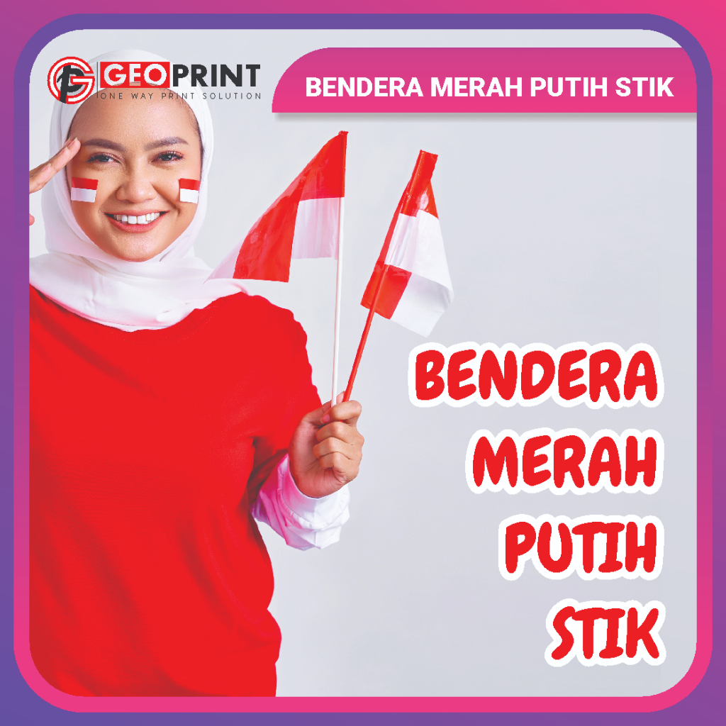 Jual ISI 10 BENDERA MERAH PUTIH STIK - BENDERA AGUSTUSAN - BENDERA HUT ...