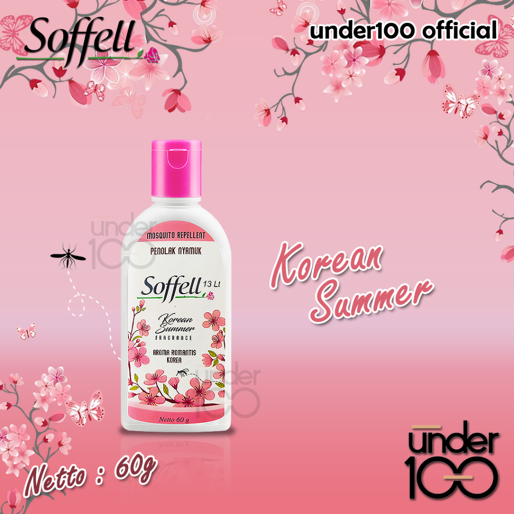 Jual UNDER100 SOFFELL Lotion Anti Nyamuk Botol Spray 80ml |Sachet 6g | Botol Kulit Jeruk 60 gr ...