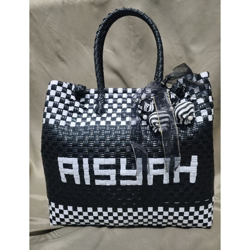 Jual tas anyaman pakai nama | Shopee Indonesia