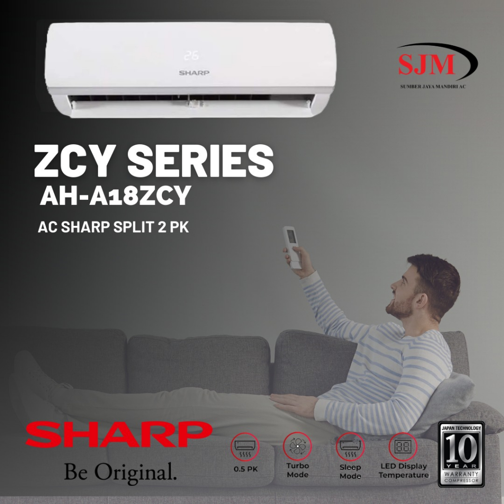 Jual AC SHARP SPLIT AH-A18ZCY - 2PK | Shopee Indonesia