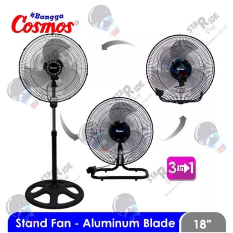 Jual Kipas berdiri/ stand fan COSMOS 3 in 1 | Shopee Indonesia