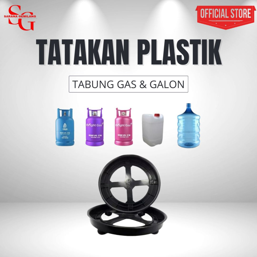 Jual RODA TABUNG GAS PLASTIK/RODA ALAS TATAKAN TABUNG LPG GALON AQUA ...