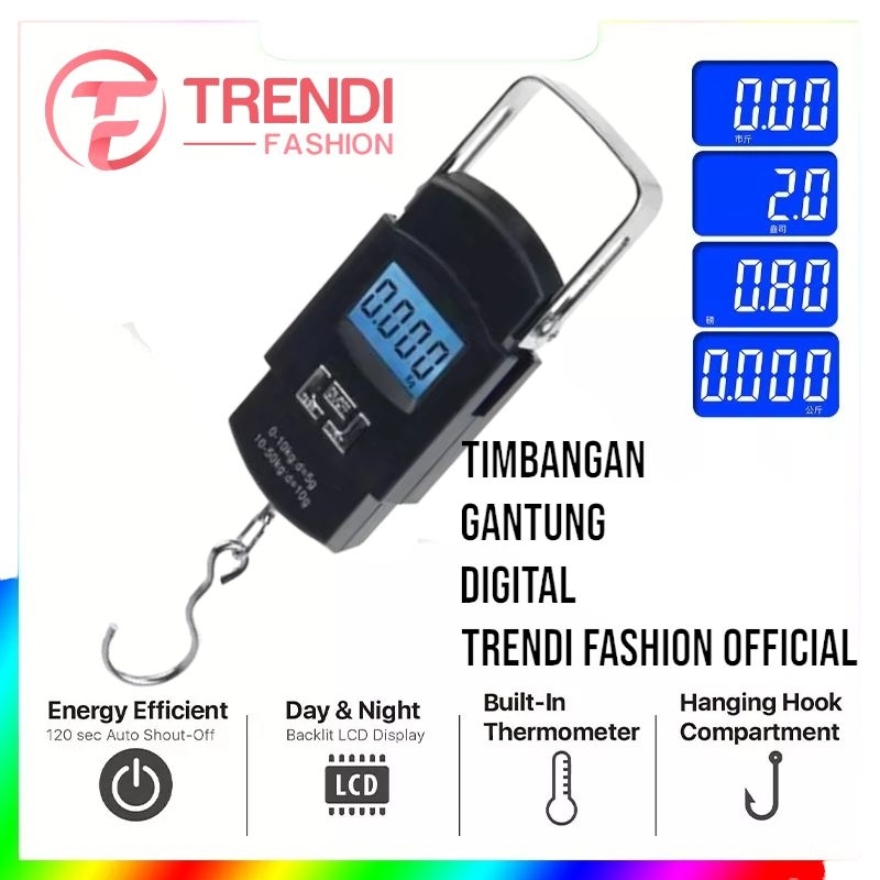 Jual Timbangan Gantung Digital Scale 50Kg - Timbang Portabel Gantung ...