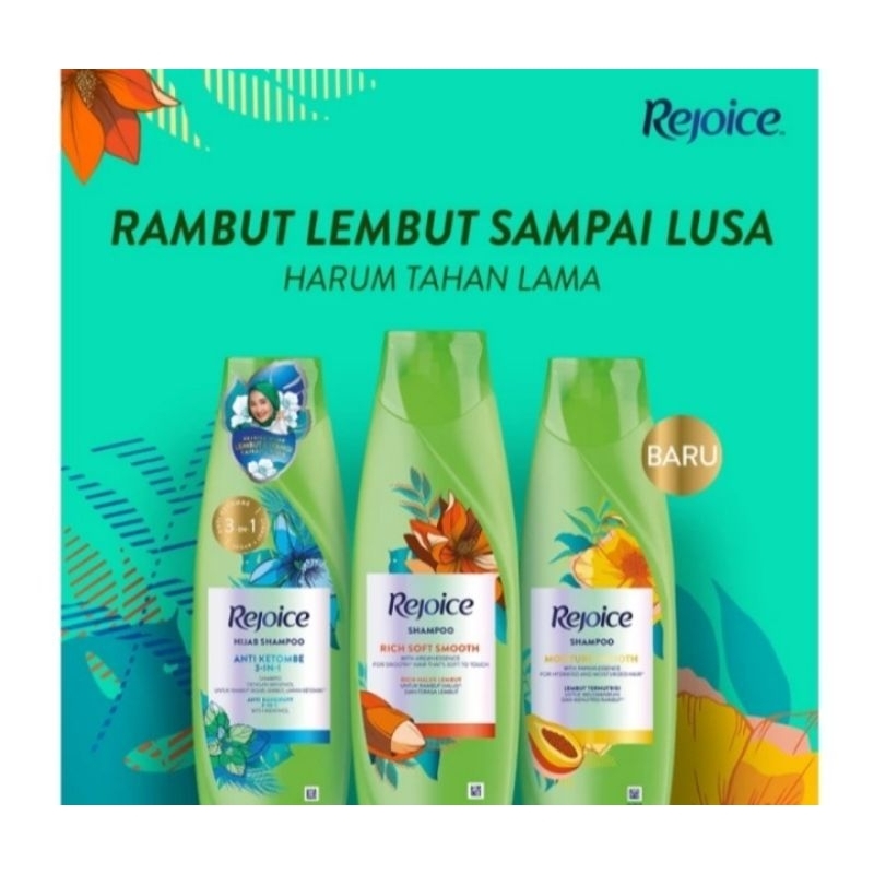 Jual Rejoice Shampoo Rich Soft Smooth 150ml // Rejoice 3 in 1 shampo Anti Ketombe 150ml ...