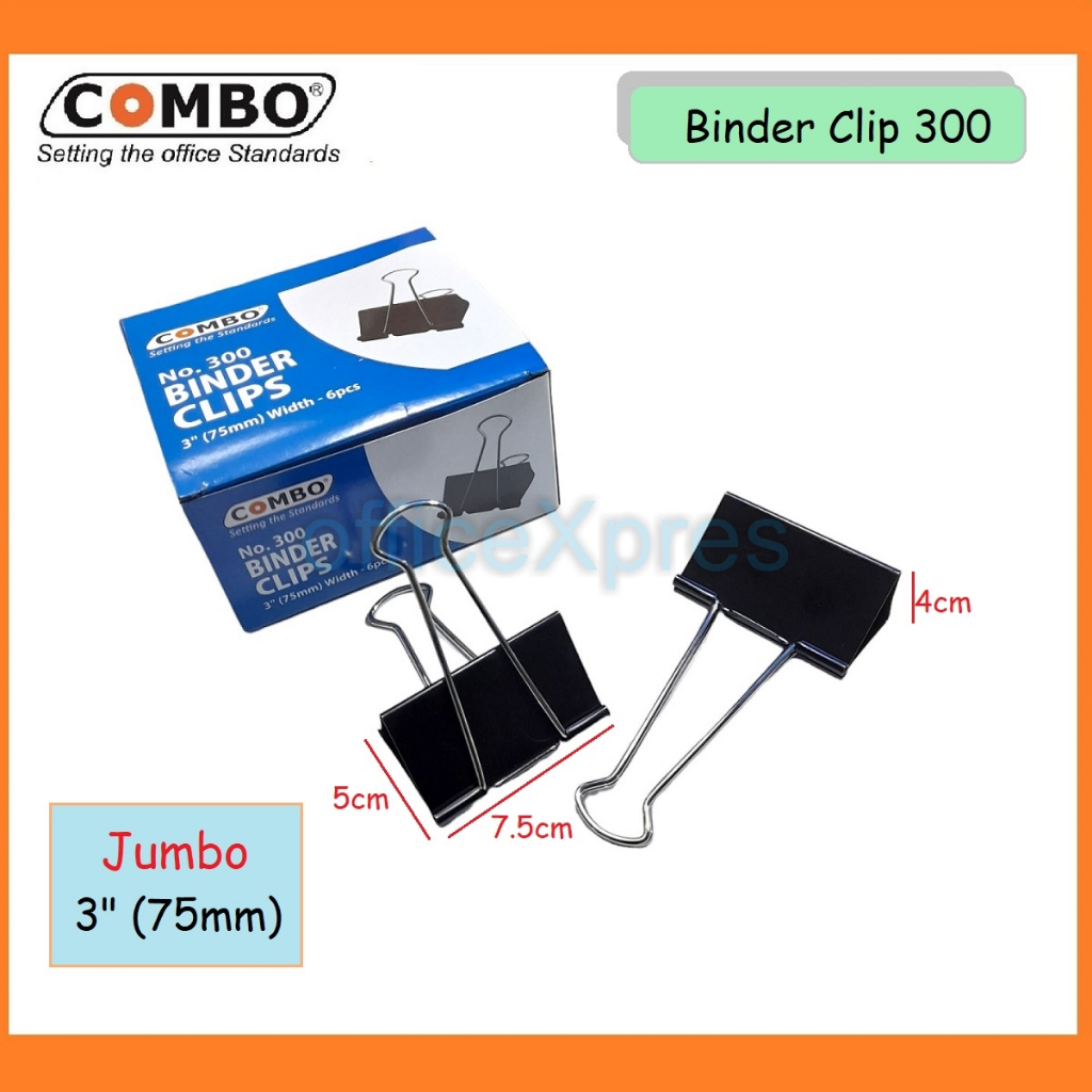 Jual Binder Klip Besar / Binder Clip Jumbo / Klip Hitam Besar (75mm) No ...